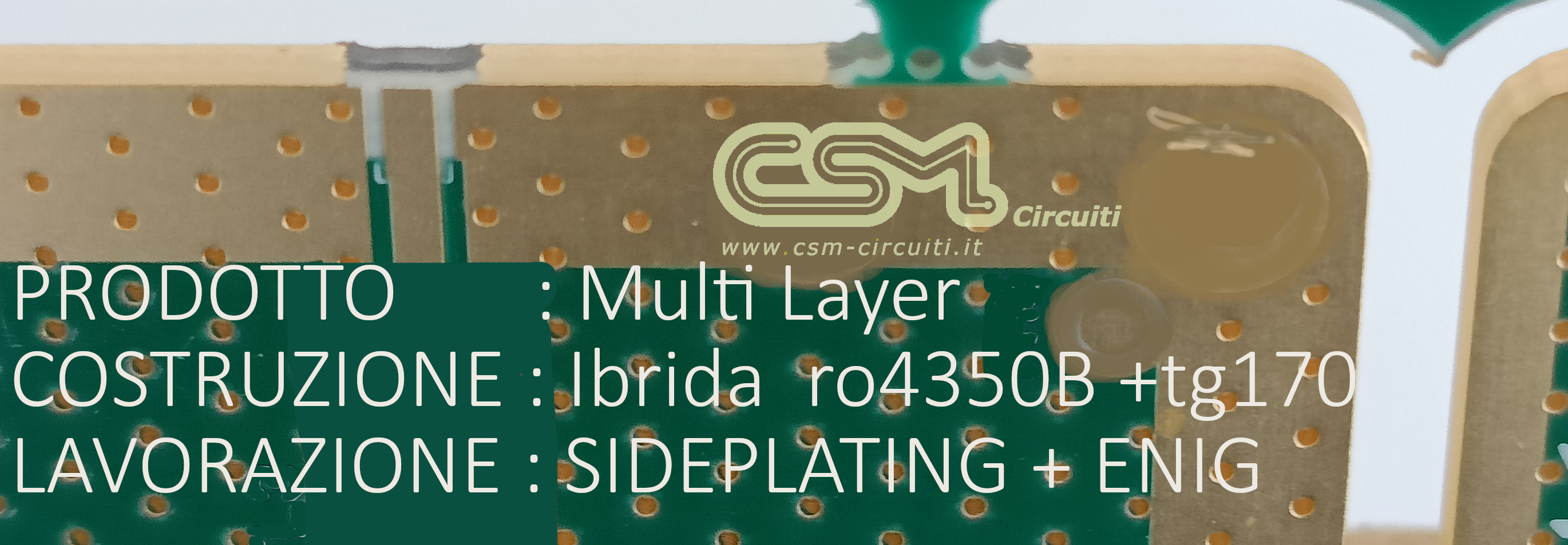 csm circuiti pcb con sideplating e bordi metallizzati